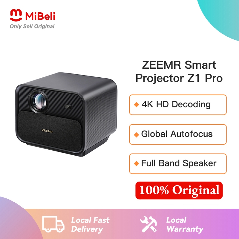 ZEEMR Z1 Pro Portable WIFI Projector Mini Smart Real 1080P LCD Full HD ...