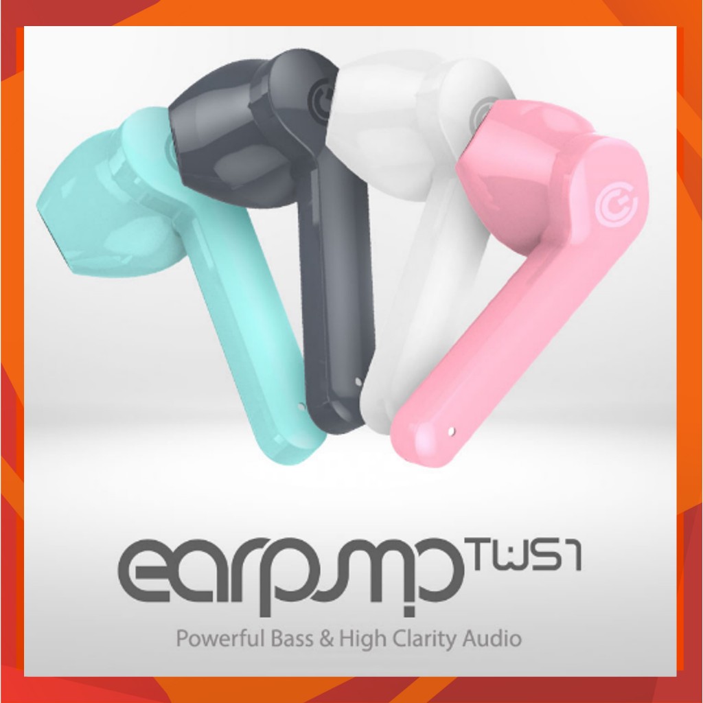 SONICGEAR EARPUMP TWS 1 (2021) TRUE WIRELESS STEREO EARPHONE BLUETOOTH/ 38 HOUR PLAYTIME/ 60MS ...