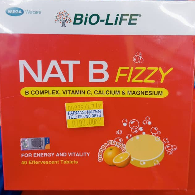 BIO LIFE NAT B FIZZY 40 EFFERVESCENT TABLETS | Shopee Malaysia