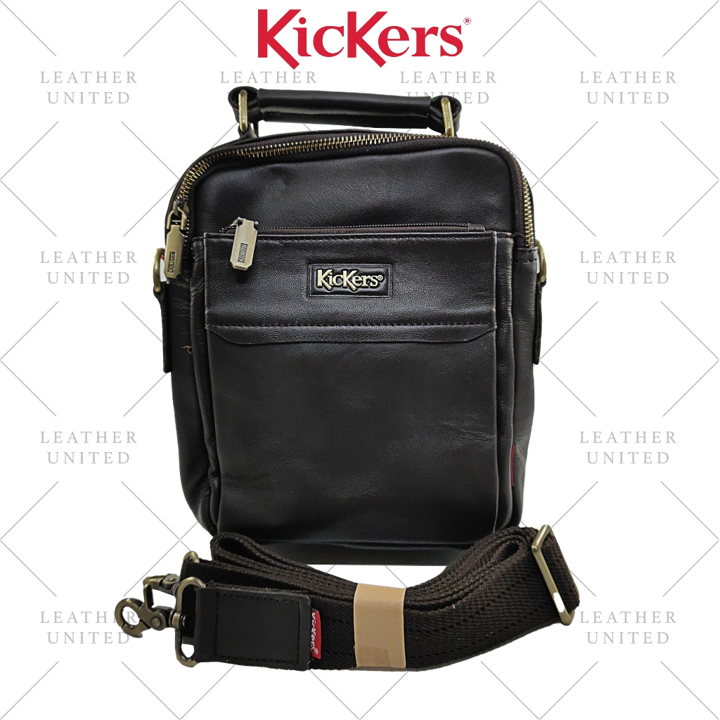 Kickers Genuine Top Grain Leather Crossbody & Sling Bag #KICS78284DB ...
