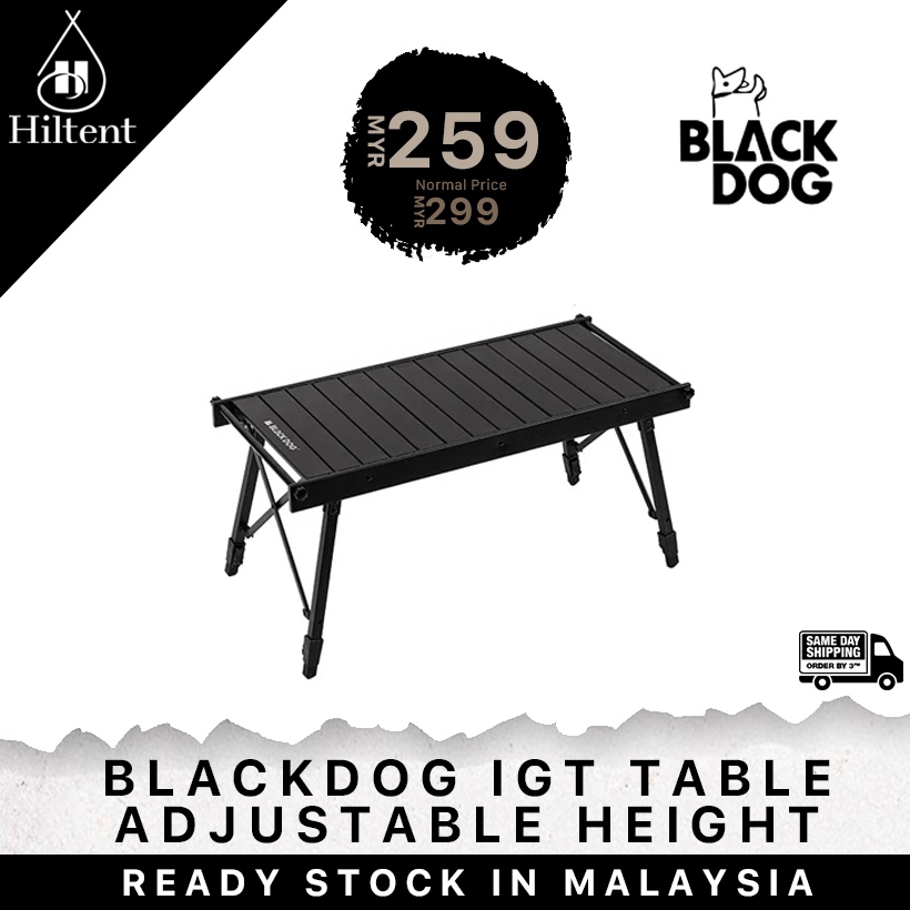 BLACKDOG IGT Table Adjustable height camping Table | Shopee Malaysia