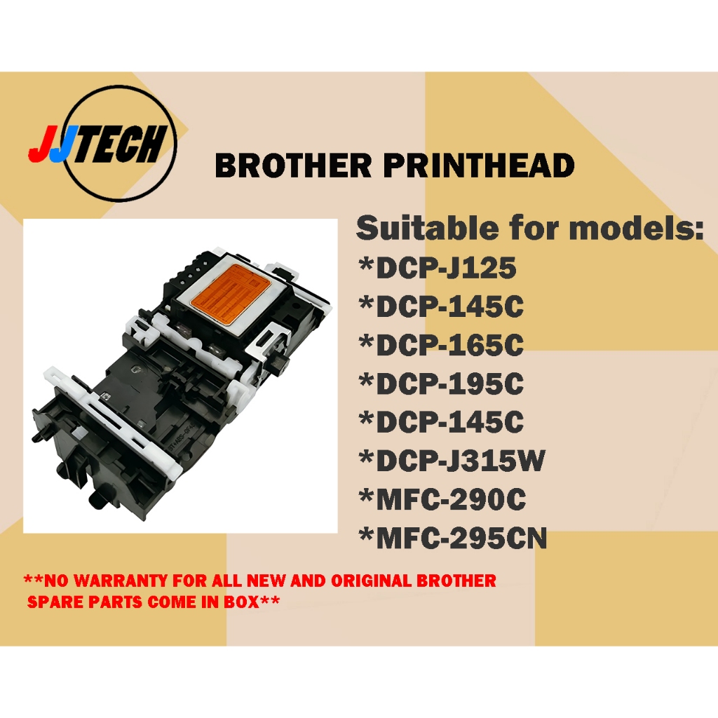Original Brother Print Head Printhead DCP-J125 145C 165C 195C J315W ...