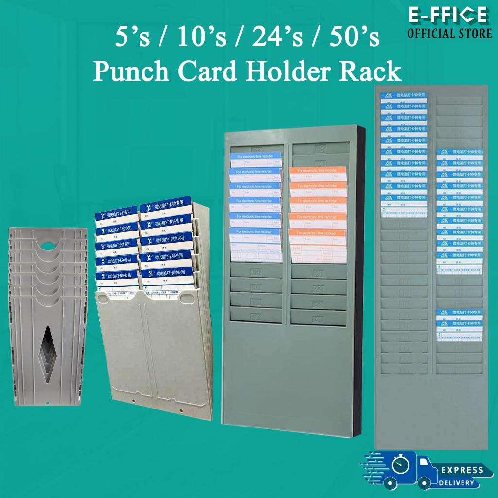 Effice Depot - 5s / 10s / 24s / 50s Slot Time Recorder Punch Card Rack ...