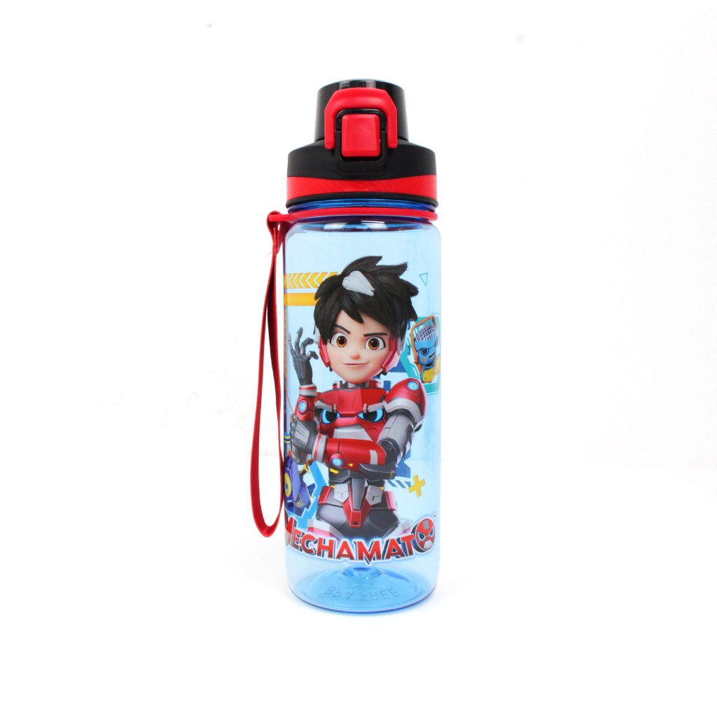 Mechamato 800ml PETG Drinking Water Bottle Without Straw - Blue Black ...