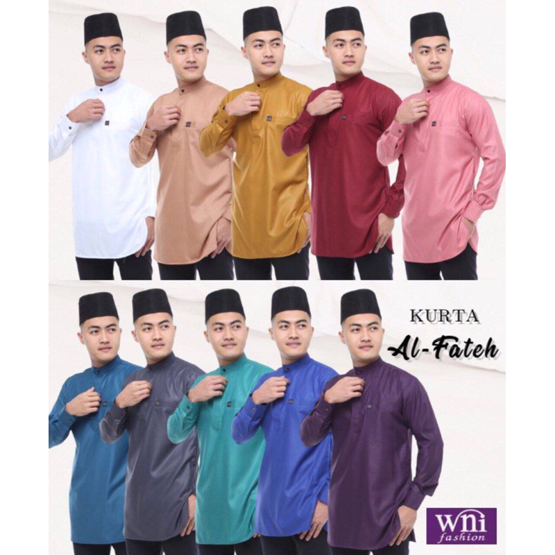 KURTA AL FATEH (KURTA MODEN BERKOLAR) | Shopee Malaysia