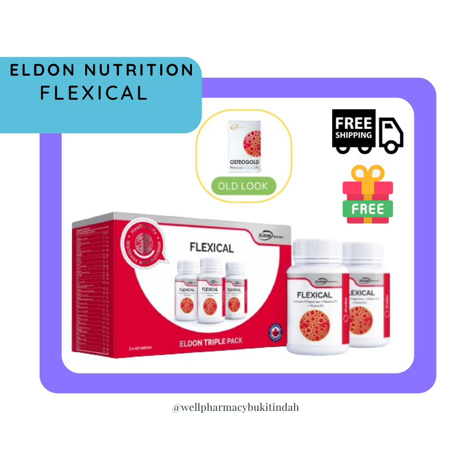 Eldon Nutrition Flexical Tablet(60 'S/3 X 60'S FOC FREEGIFT | Shopee ...