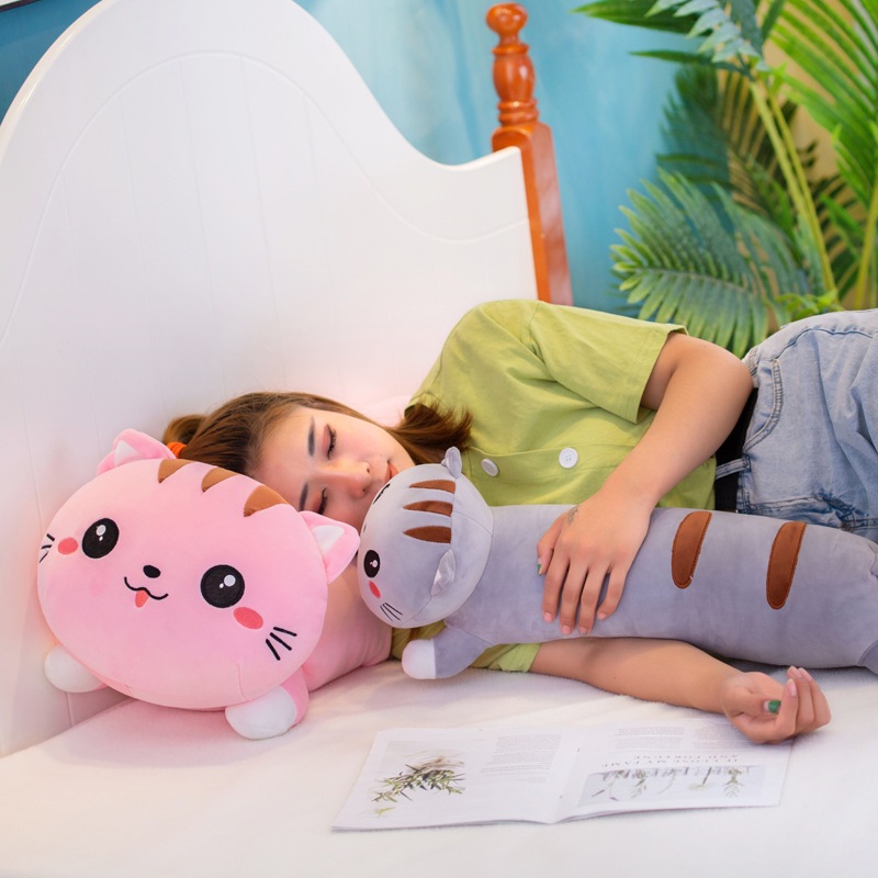 Bantal Peluk Plushie Cat Pillow Kucing Patung Comel Hadiah Birthday ...