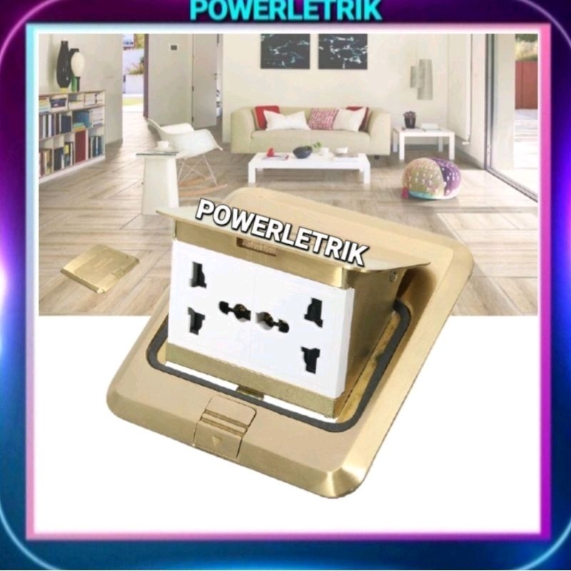 *READY STOCK*220~240V 13A UNIVERSAL FLOOR SOCKET OUTLET (POP UP PLATE ...