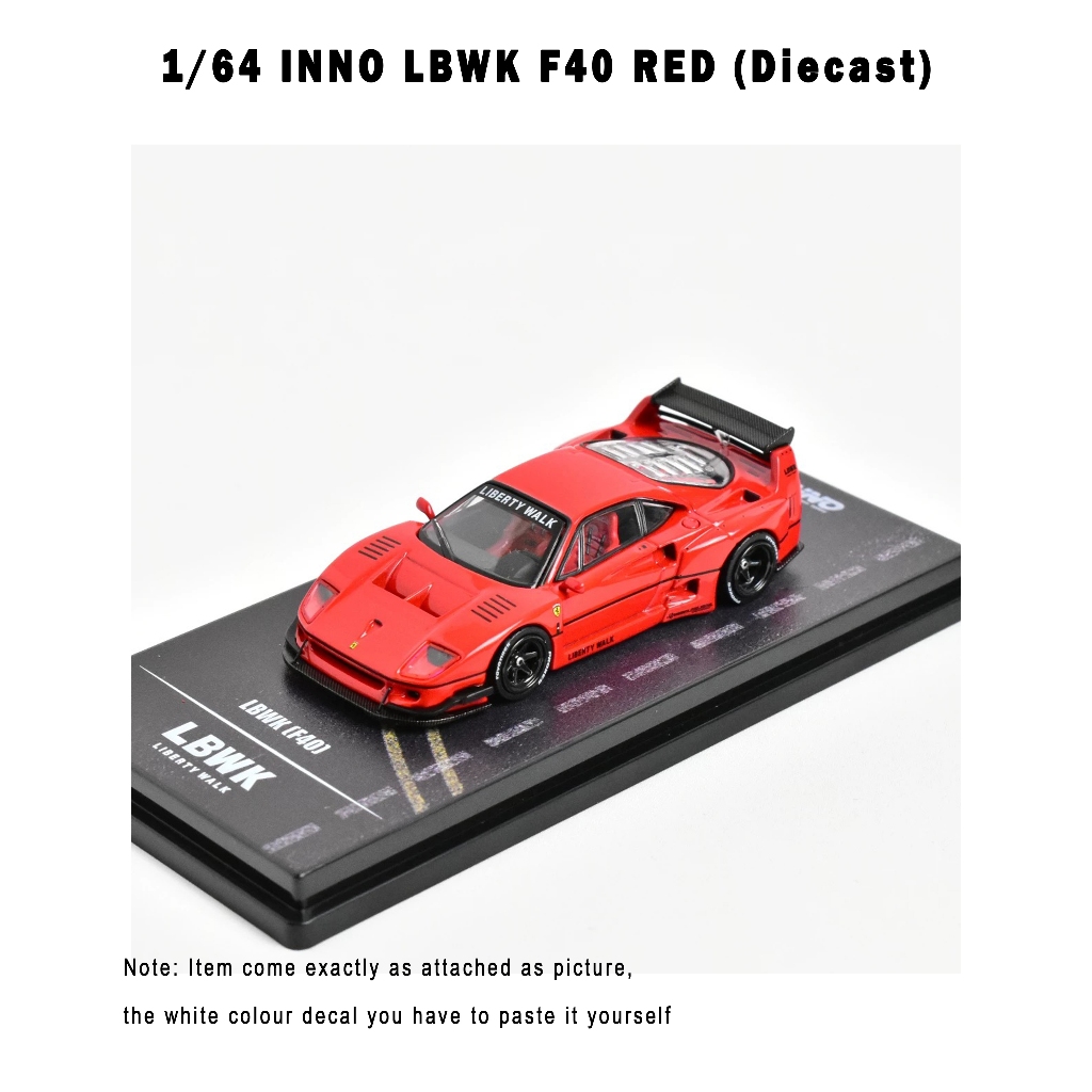 Inno Models Ferrari F40 LBWK (Red) Inno64 | Shopee Malaysia