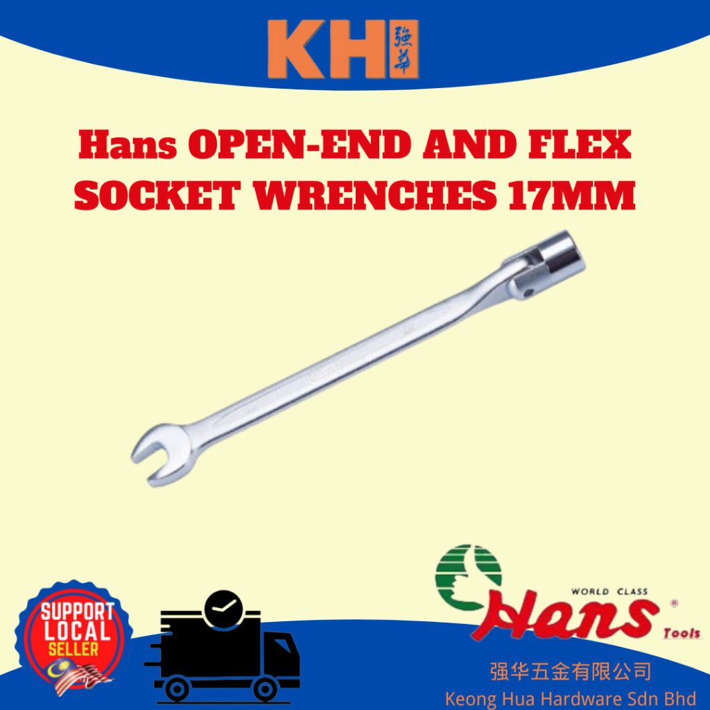 Hans 17MM OPEN-END AND FLEX SOCKET WRENCHES (1141M) | Shopee Malaysia