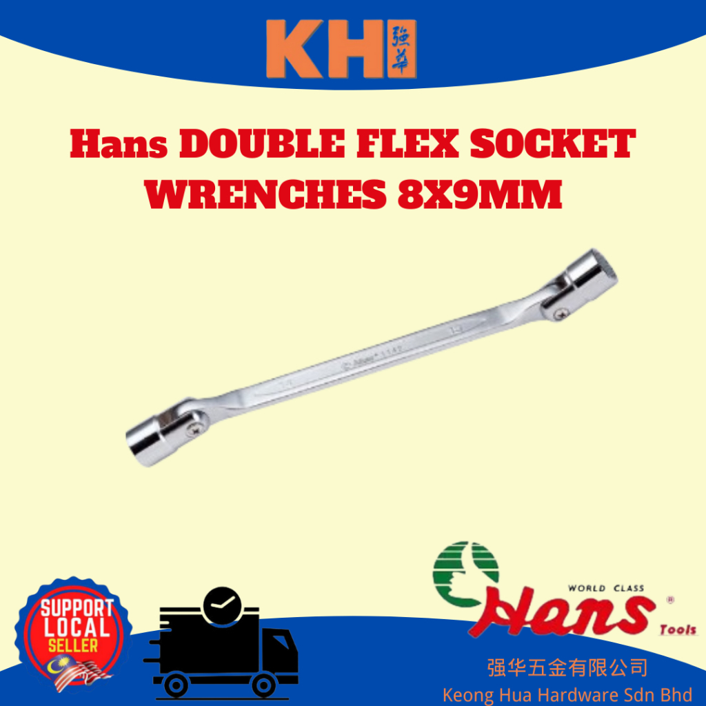 Hans 8x9MM DOUBLE FLEX SOCKET WRENCHES (1142M) | Shopee Malaysia
