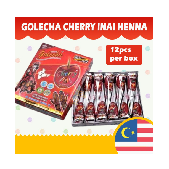 Golecha Cherry Color Henna (12 PCS) – Complete Ready-to-Use Pack ...
