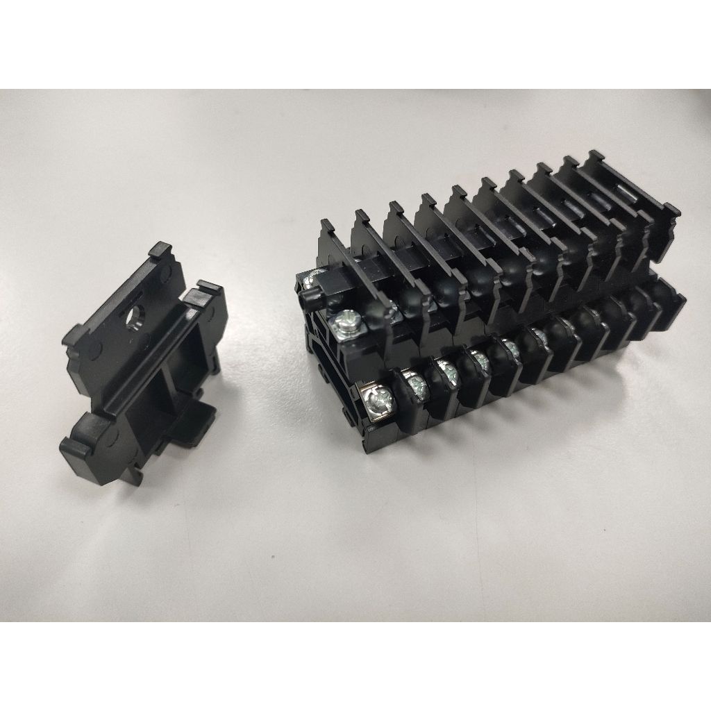 DOUBLE LAYER TERMINAL BLOCK WITH ENDPLATE TBD-10 | Shopee Malaysia