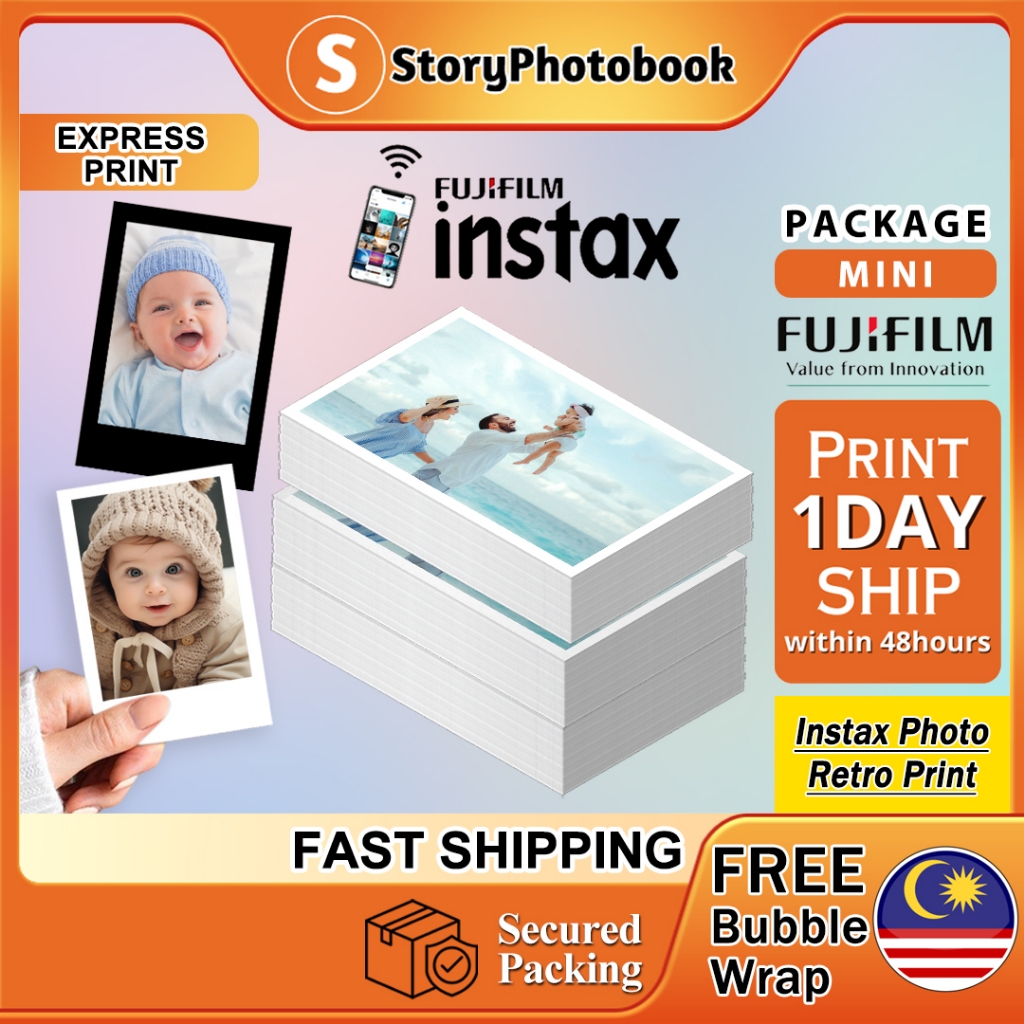 Fujifilm Instax Mini Photo Print,Express Print,2R,Lomo Photo,Print ...