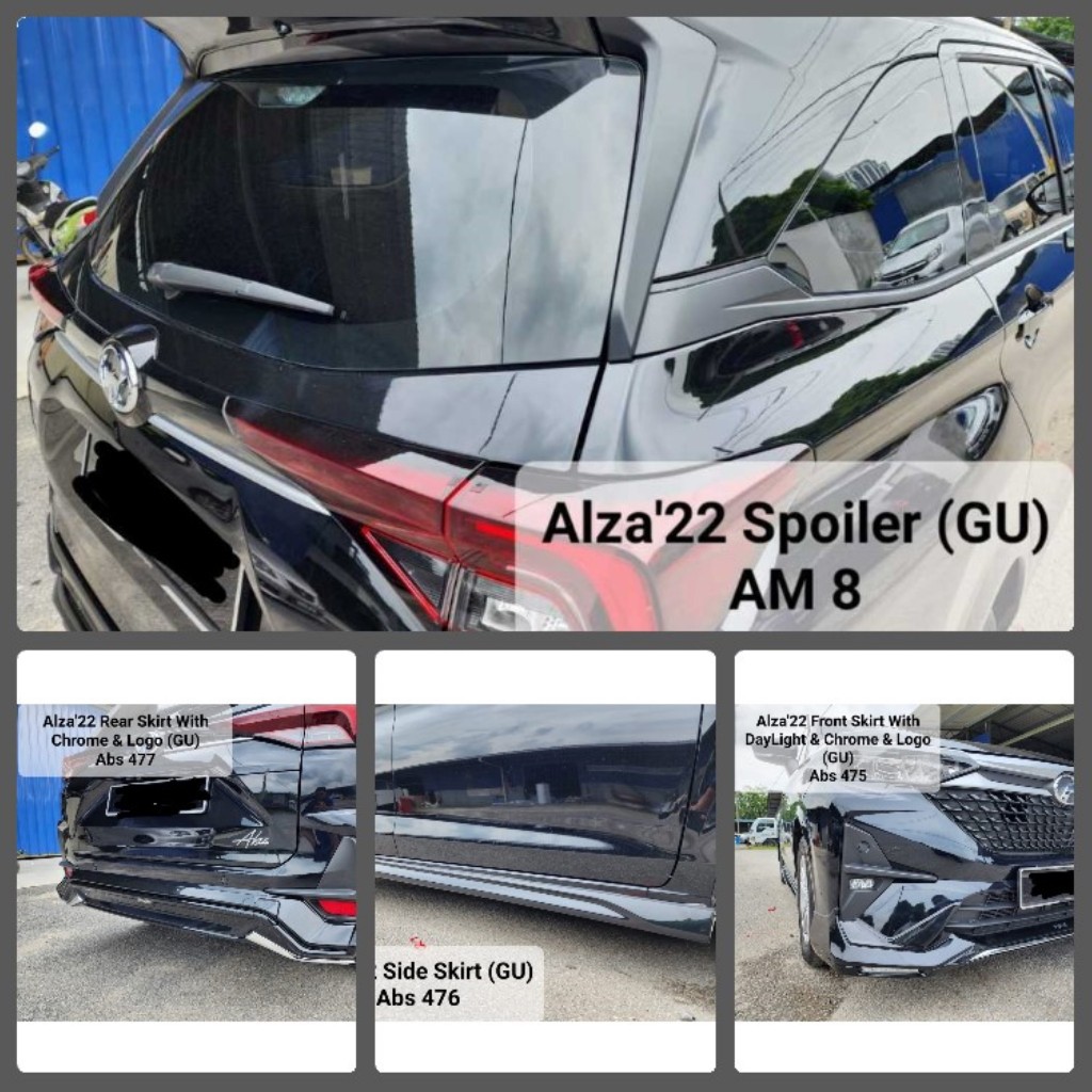2nd Generation Perodua New Alza 2022 Gear Up Body Kit ABS Ready Stock ...