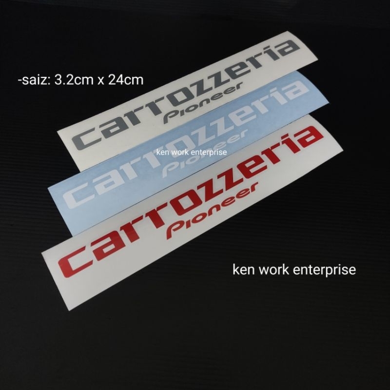 sticker carrozeria pioneer car sticker #0016 | Shopee Malaysia