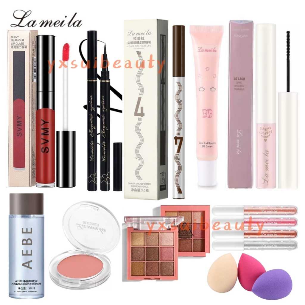 (RM9.99)Professional Makeup Set 10pcs LAMEILA Including BB Cream+Loose ...