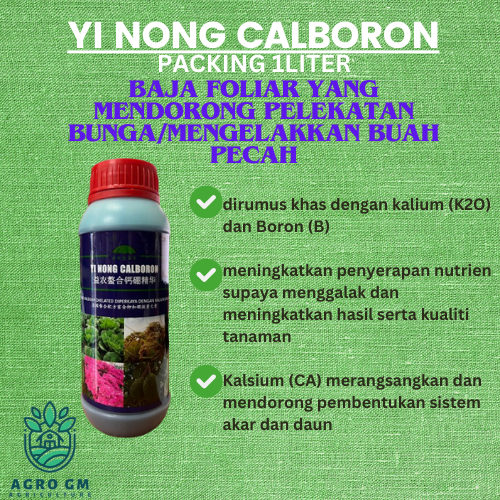 YI NONG CALBORON 1L Baja Foliar Calcium Boron Mendorong Pelekatan Bunga ...