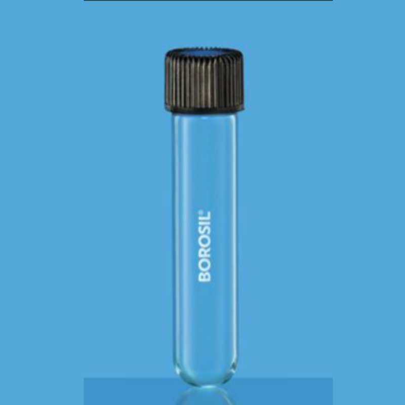 BOROSIL Culture Tubes, round bottom, Clear with PP Screw Cap, 16 x 150 ...