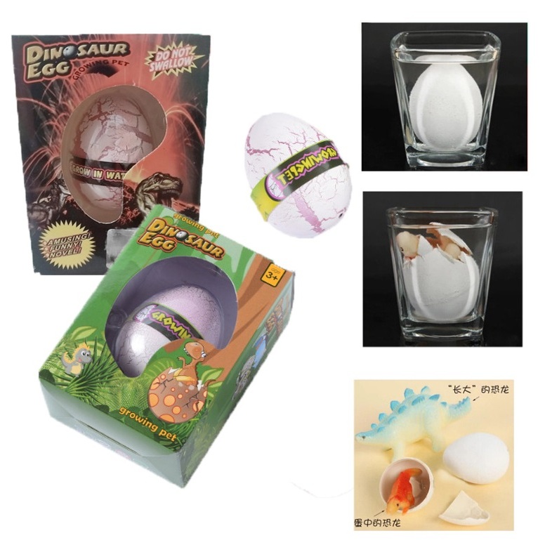 Colorful Growing Dinosaur Egg Soaking Dino Egg Telur Dinosaur ...