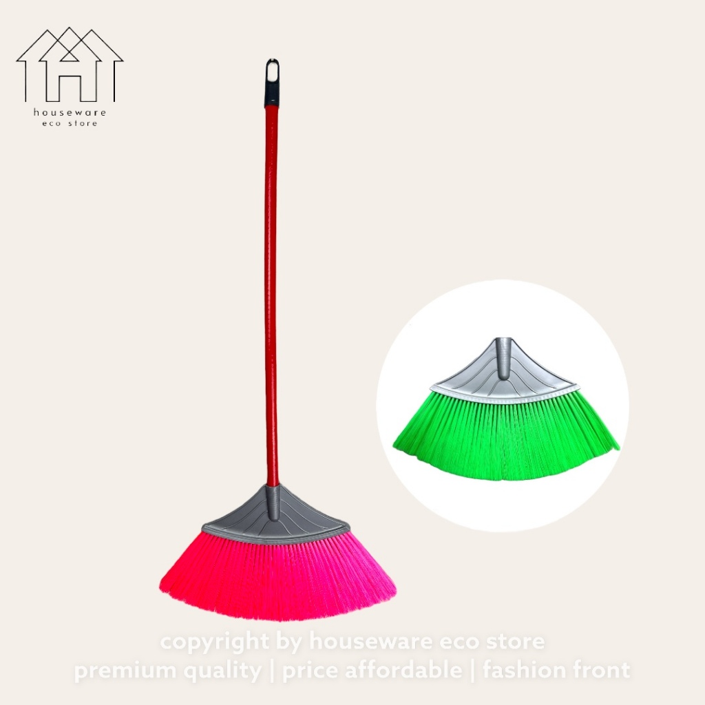 Nylon Large Soft Broom With Handle/ Plastic Soft Broom / Broom Sweeper ...
