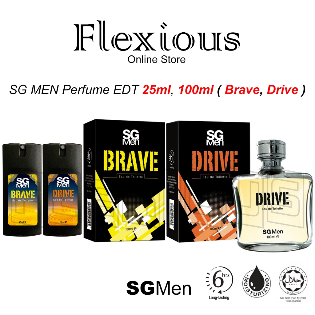 *SG MEN* Perfume EDT 25ml, 100ml ( Brave ), ( Drive ) | Shopee Malaysia