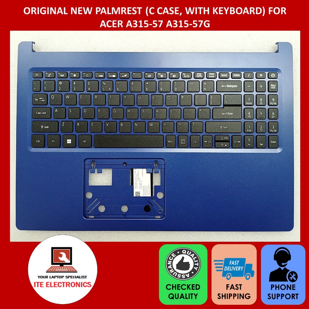 ORIGINAL NEW ACER A315-57 A315-57G SERIES PALMREST (C CASE) WITH ...