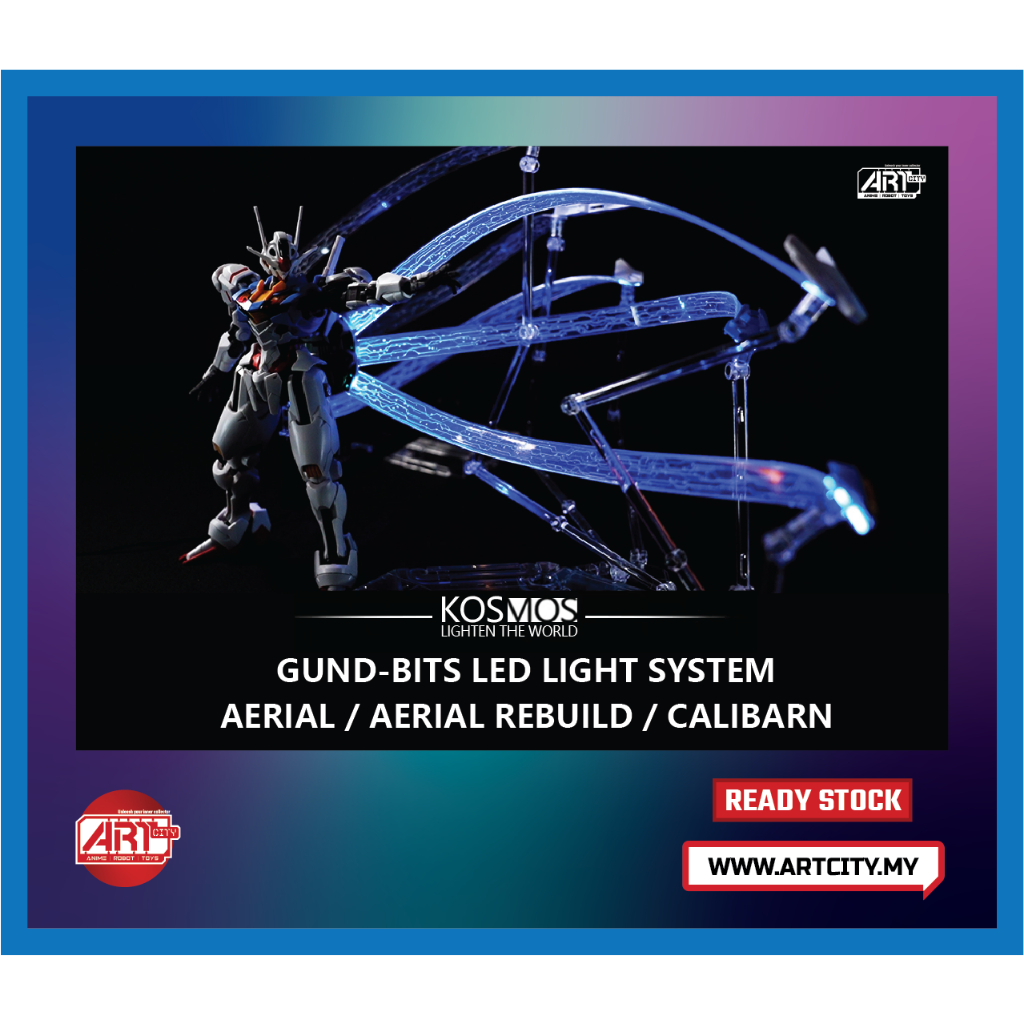 (READY STOCK) Kosmos - LED Light System Gund-Bit for HG Gundam Aerial ...