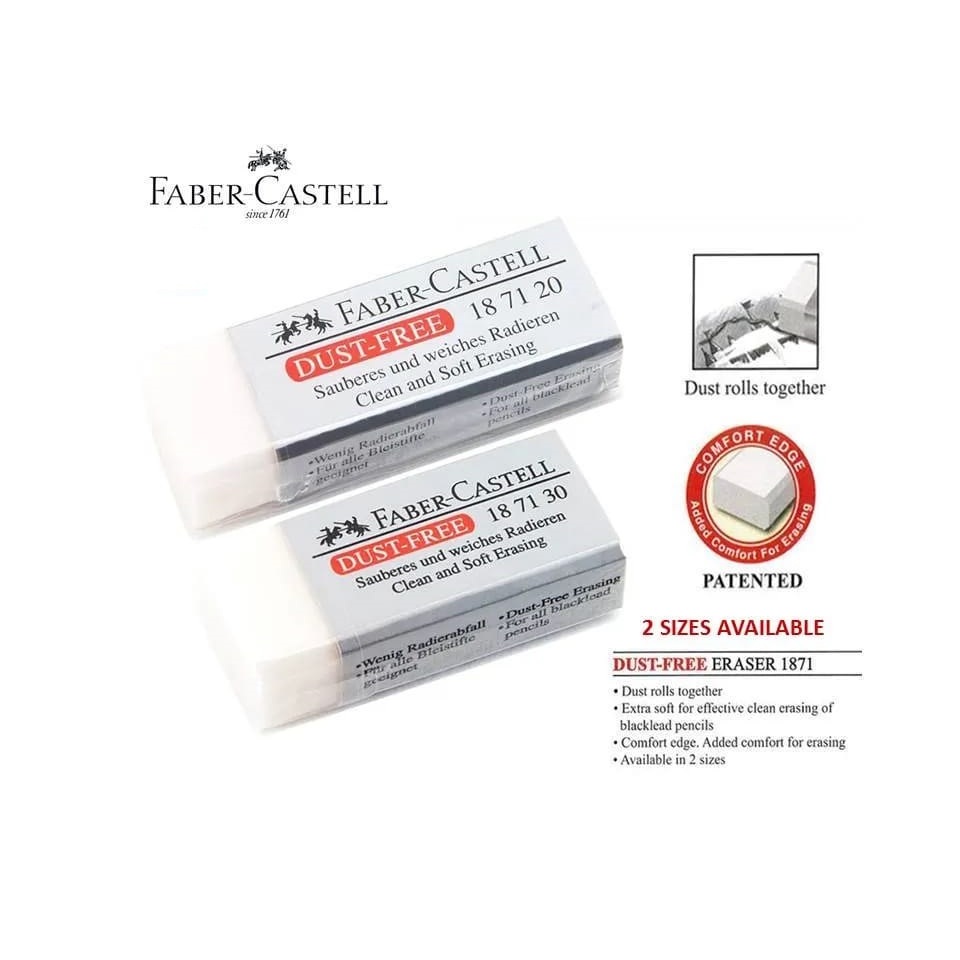 Faber-Castell Dust Free Eraser 187130 / 187120 ( 1 PCS ) | Shopee Malaysia