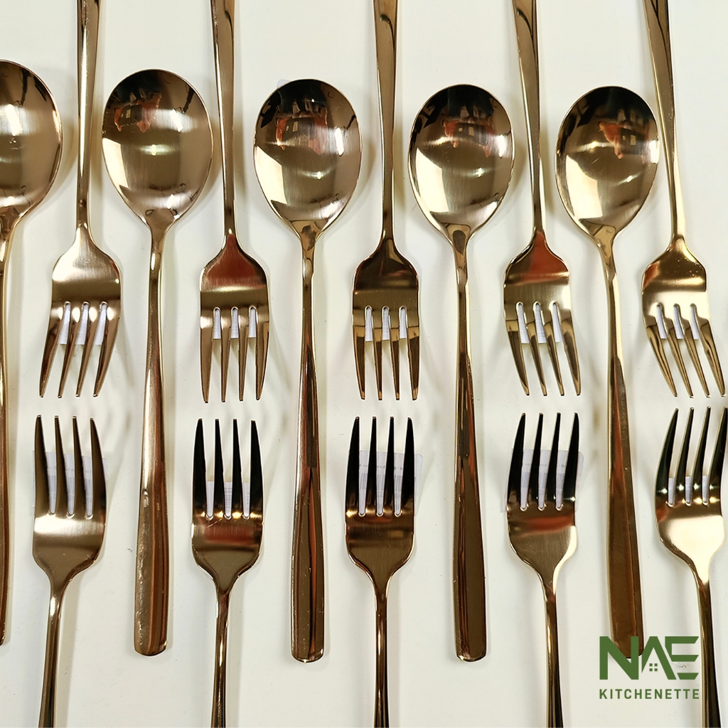 PINGGAL VIRAL NAE - Gold Plated Spoon & Fork | Shopee Malaysia
