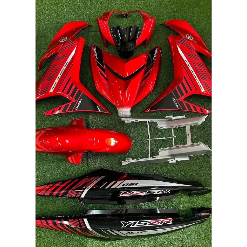 Y15 2023 COVERSET YAMAHA Y15ZR V1 V2 2023 SILVER oren black green ...