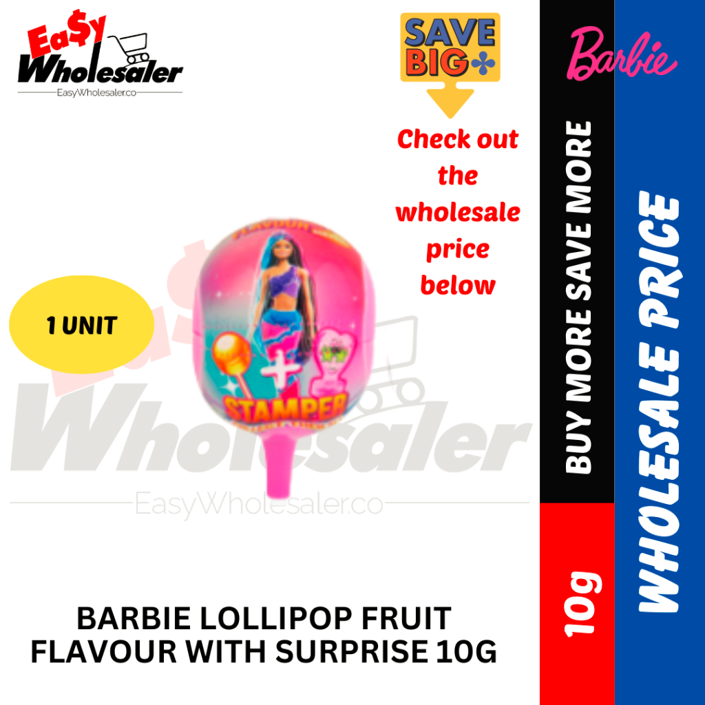 BARBIE LOLLIPOP FRUIT FLAVOUR WITH SURPRISE Wholesale Price ! | Shopee ...