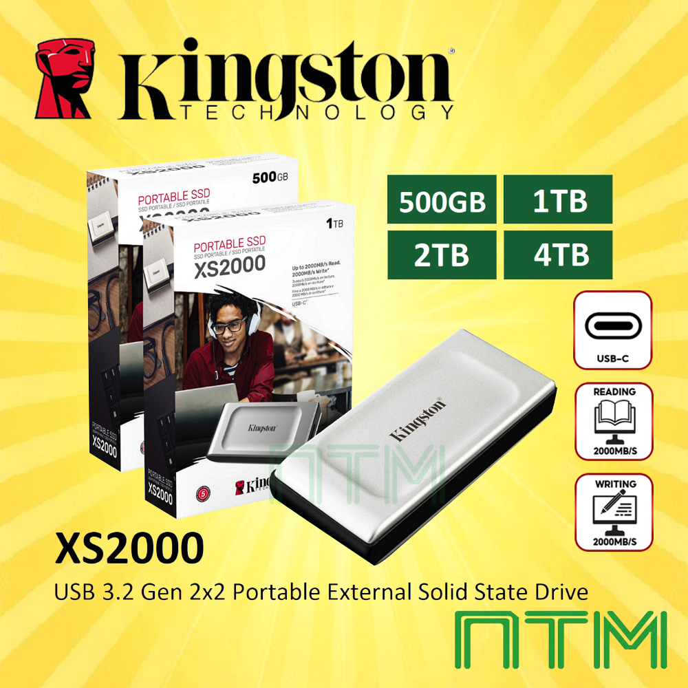 Kingston XS2000 High Performance External Portable SSD | Shopee Malaysia