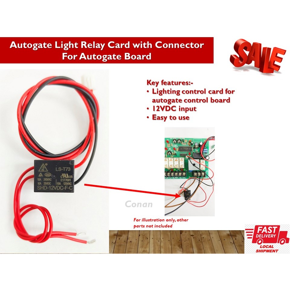 Autogate Light Relay Card with Connector For Autogate Board | Shopee ...