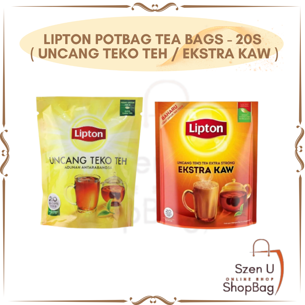 Lipton Potbag Tea Bags Lipton Uncang Teko Teh - 20s (Flavor: Yellow ...