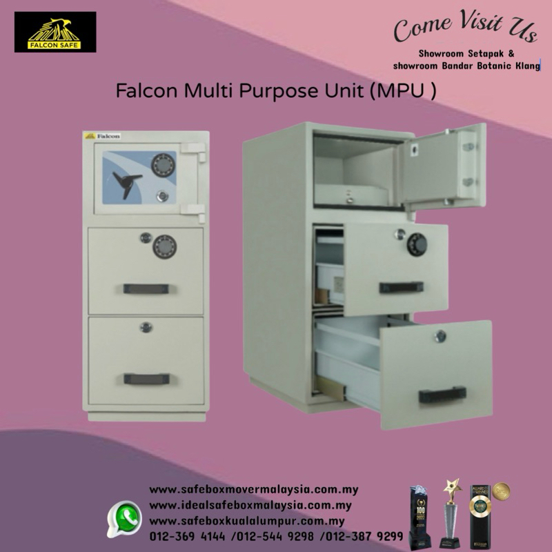 PETI BESI FALCON MULTI PURPOSE UNIT SAFE BOX CABINET (MODEL: MPU)_380KG KALIS API Falcon Multi ...