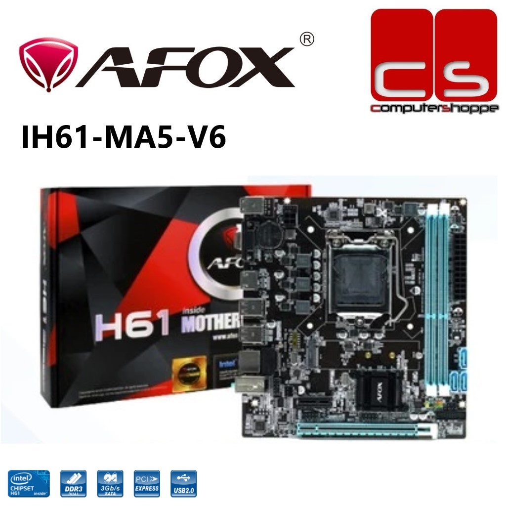 Afox IH61-MA5 LGA1155 DDR3 Intel Motherboard | Shopee Malaysia