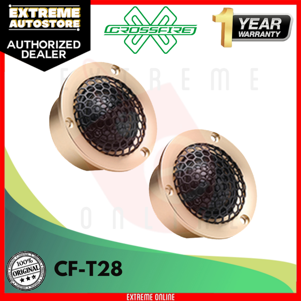 CROSSFIRE TWEETER CF-T28 SILK DOMW WITH FULL ALUMINIUM HOUSING | Shopee ...