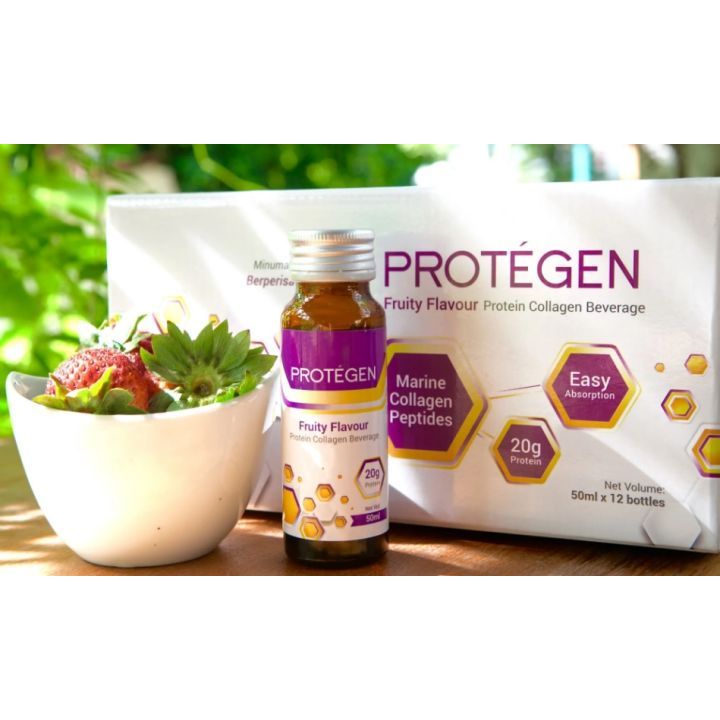 PROTEGEN FRUITY FLAVOUR COLLAGEN MIXED BEVERAGE 50ML X 12 BOTTLES ...