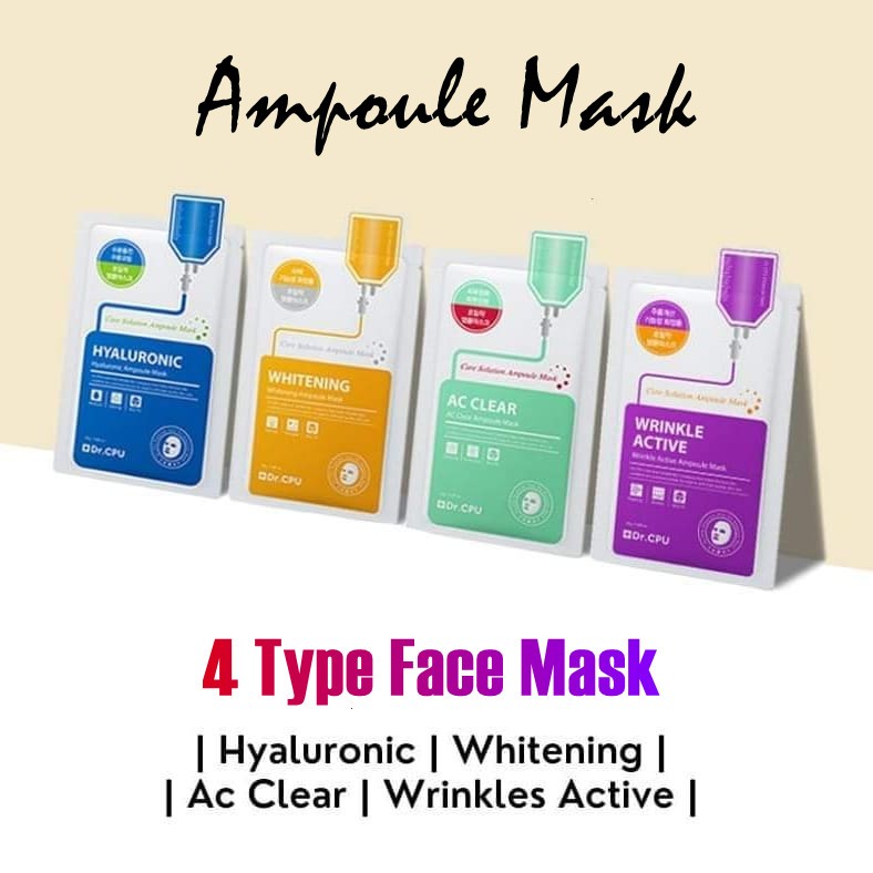 [100% Original] DR. CPU Ampoule Face Mask Anti Aging Hydration ...