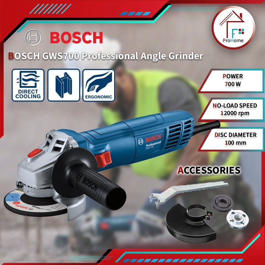 BOSCH GWS700 700W PROFESSIONAL ANGLE GRINDER/ELECTRIC HANDHELD CUTTING ...
