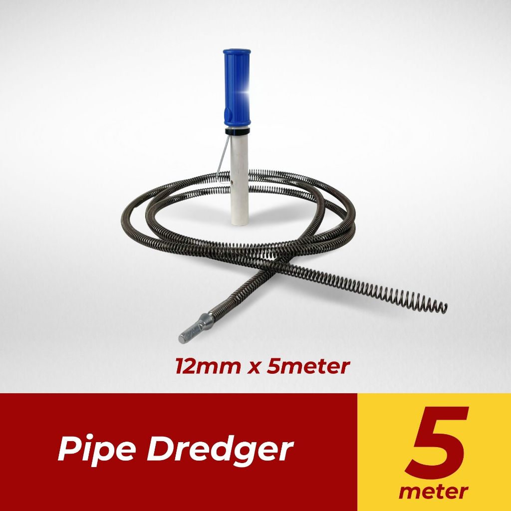 5M / 3.2M Clog Free Spring Set Cleaner Spiral Pipe Cleaning Rod Sink ...