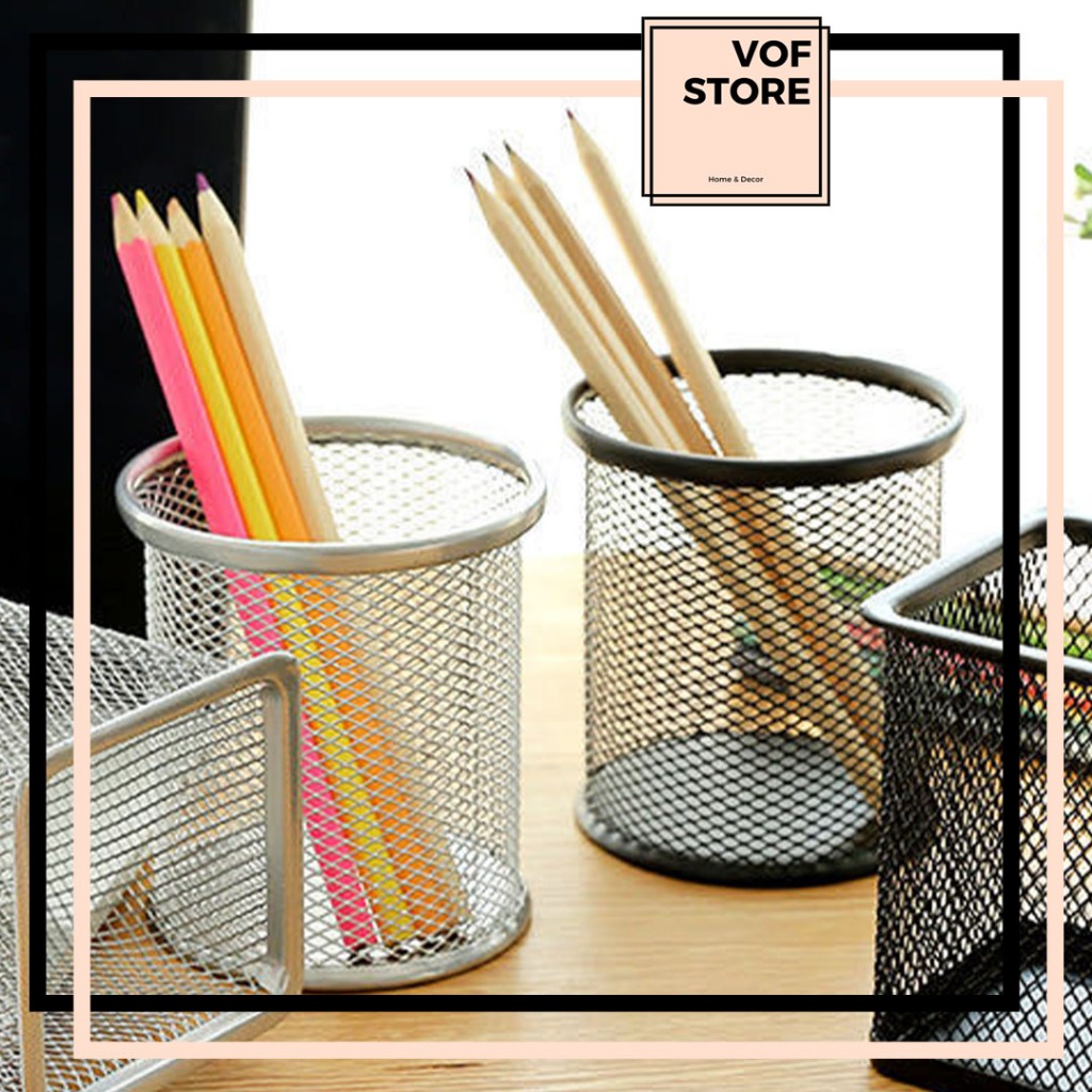 PEN CUP DESK ORGANIZER PENCIL CASE PEN STORAGE CUP STATIONERY ORGANIZER ...