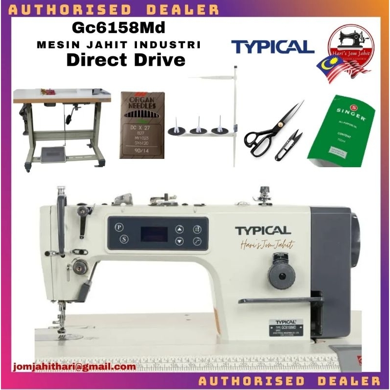 🔥TOP QUALITY🔥TYPICAL Mesin Jahit Industri Jahitan Lurus Direct Drive ...