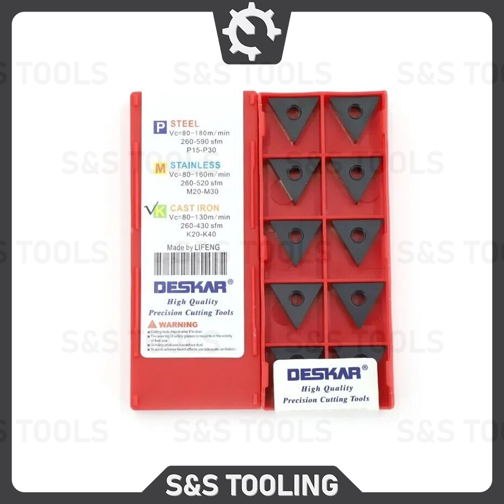 10pcs TNMA160404 / TNMA160408 LF3018 FOR CAST IRON DESKAR CARBIDE INSERT LATHE TURNING CNC TNMG ...