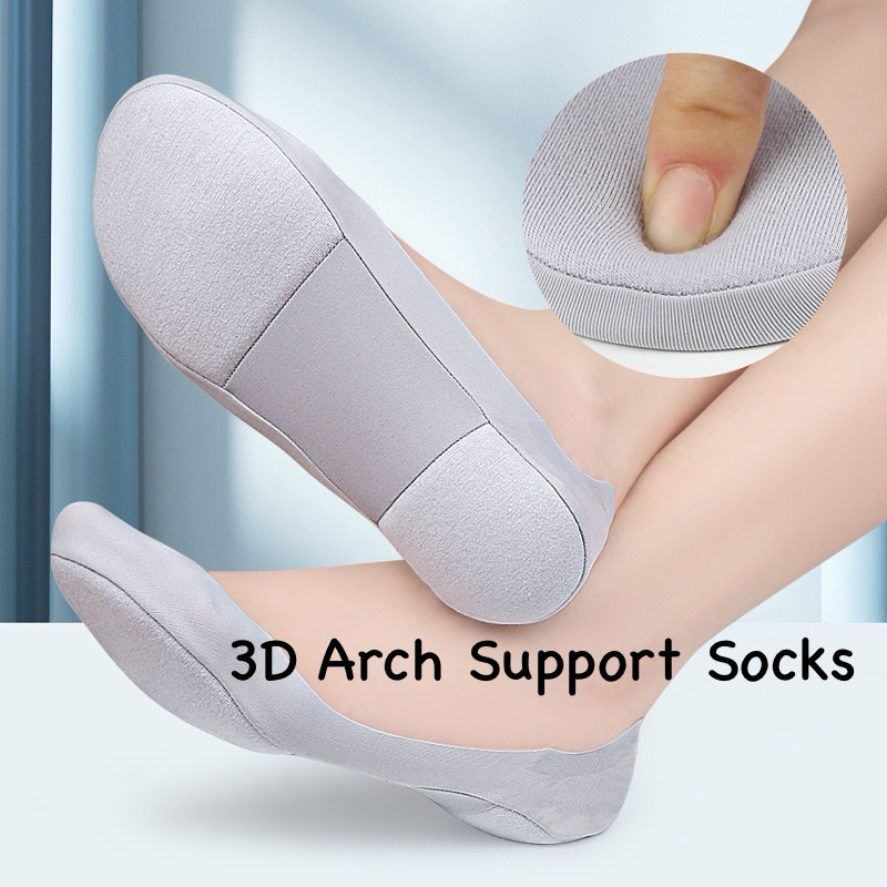🌼Ready Stock🇲🇾3D Arch Support Socks Foot Massage Comfort Socks Invisible Heel Sock Air cushion ...