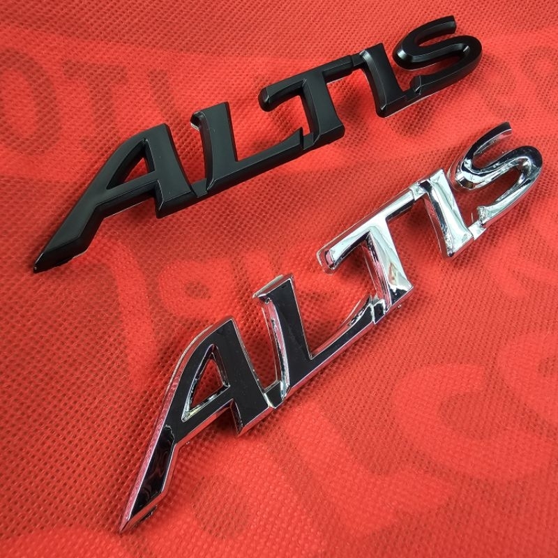 Emblem logo Altis Sticker Toyota Altis Car rear Emblem logo sticker ...
