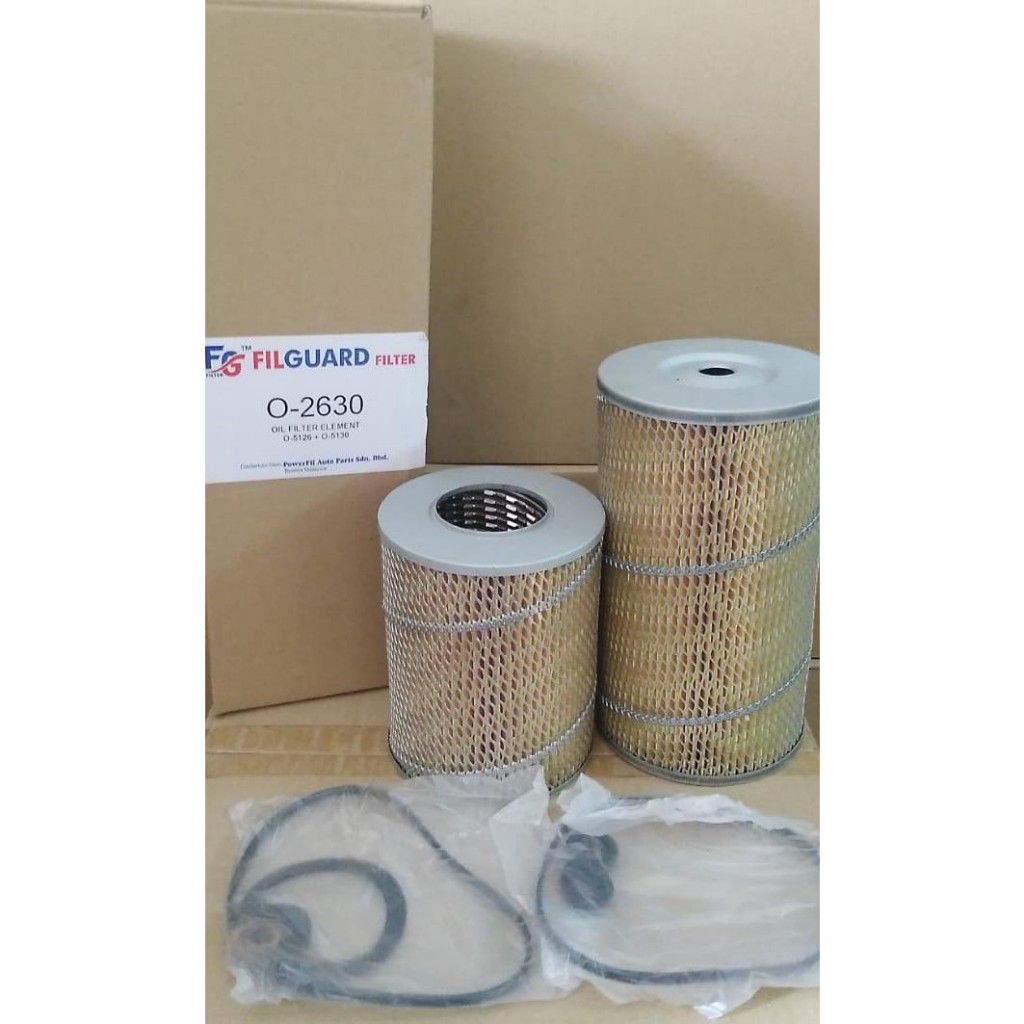 Nissan GE13 / PF6 Oil Filter Set O-5126 + O-5130 (O-2630 Filguard ...