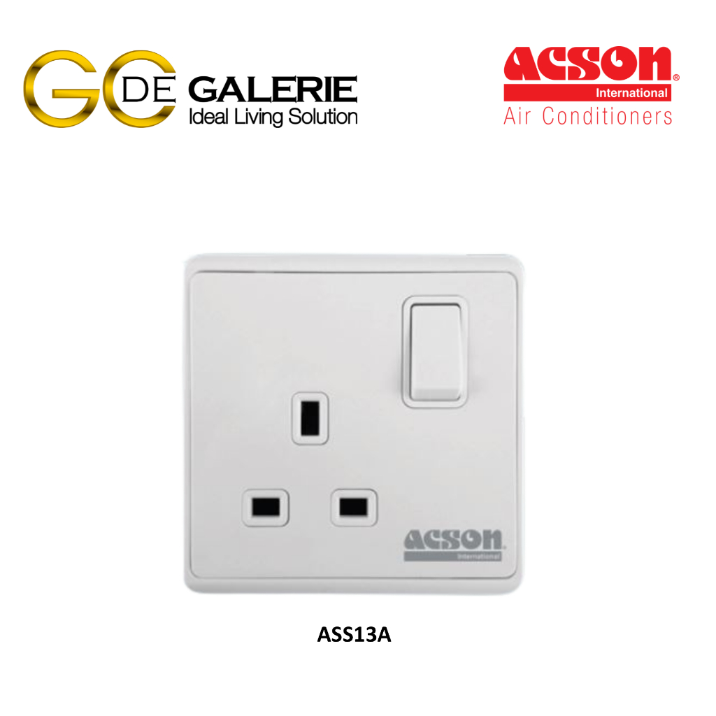EASI SWITCH/SWITCH SOCKET ACSON ASS13A SINGLE POLE 13A BS 250V | Shopee Malaysia