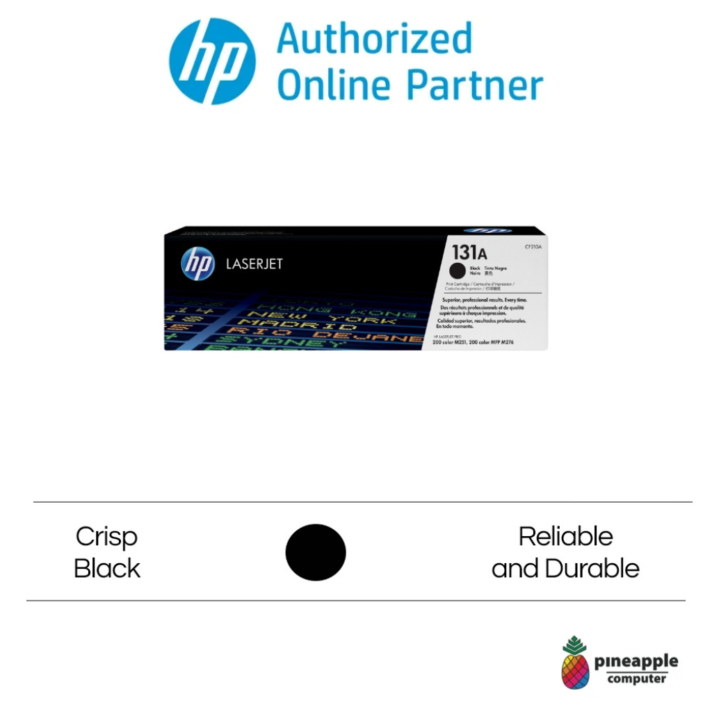 HP 131A Black Original LaserJet Toner Cartridge CF210A | Shopee Malaysia